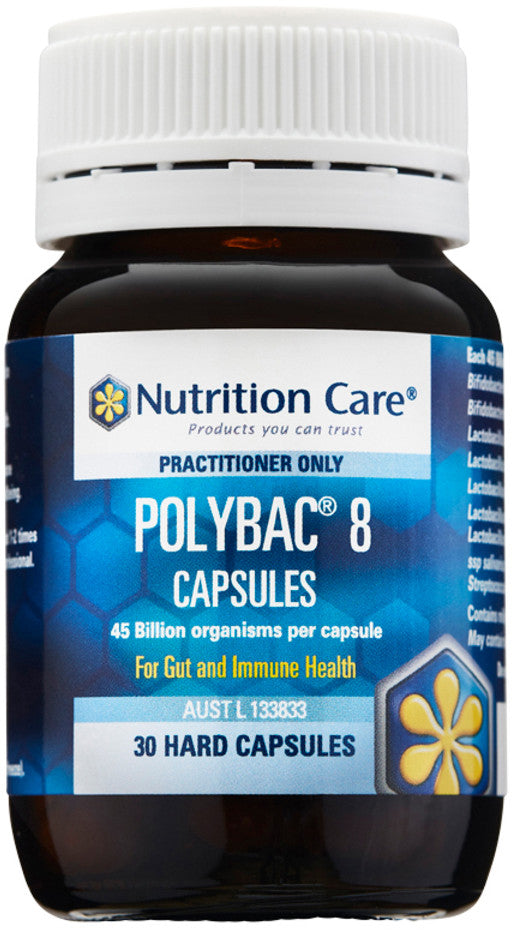 Nutrition Care Polybac 8 Capsules 30 Capsules – Health Co