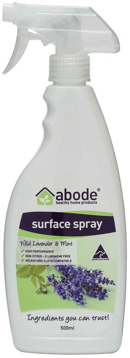 Abode Surface Spray Wild Lavender & Mint Spray 500ml – Health Co