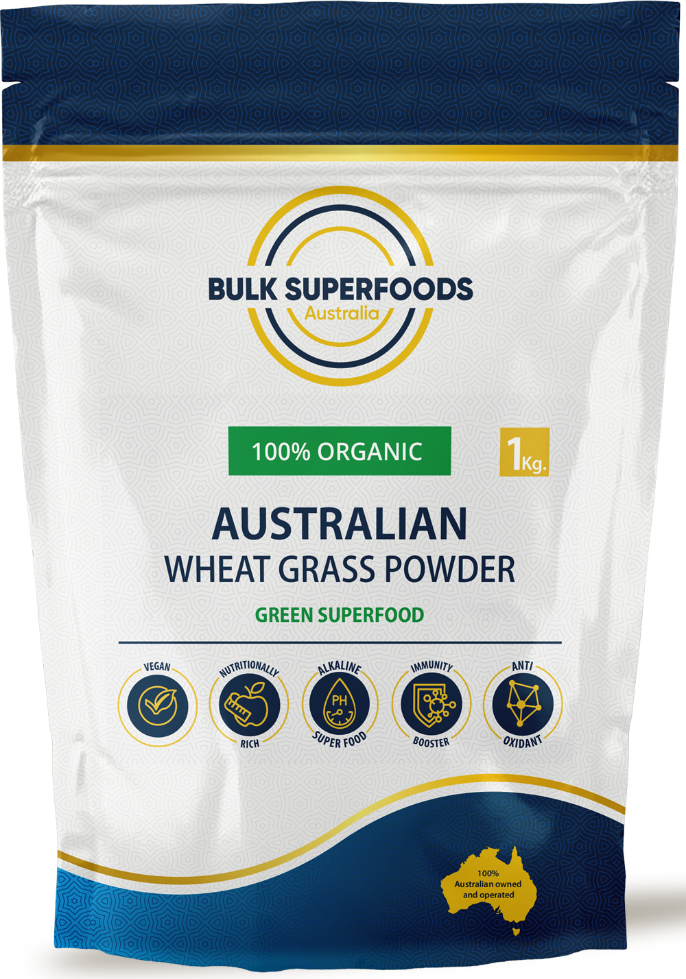 Australian Wheat Grass Powder 1 Kg by Bulk superfoods – Health Co