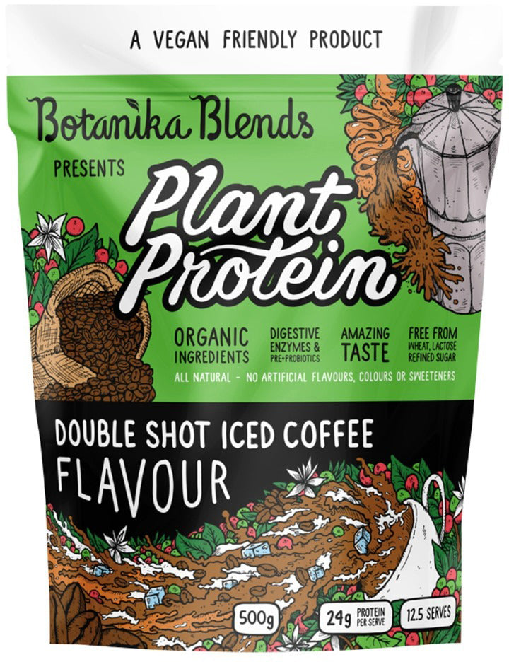 Botanika Blends Plant Protein Double Shot Iced Coffee 500g – Health Co