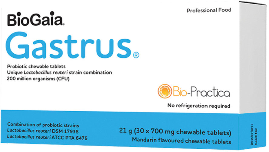 Bio-Practica BioGaia Gastrus Chewable (Mandarin) 30 Tablets – Health Co