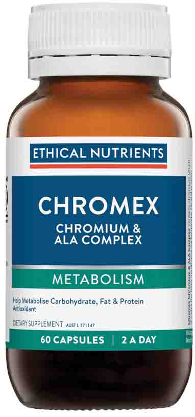 Ethical Nutrients Chromex Chromium & Ala Complex 60 Capsule – Health Co