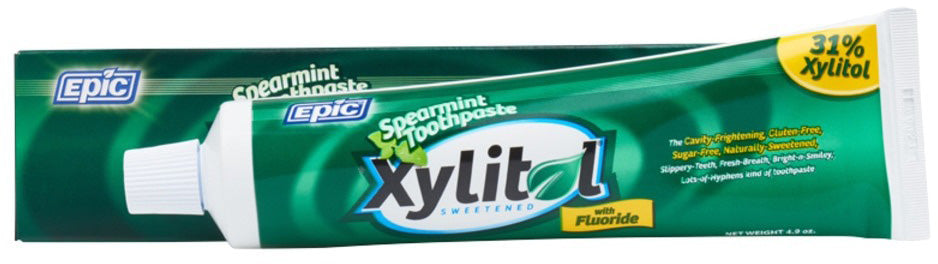 Epic Spearmint Toothpaste with Xylitol (with Fluoride) 4.9oz – Health Co