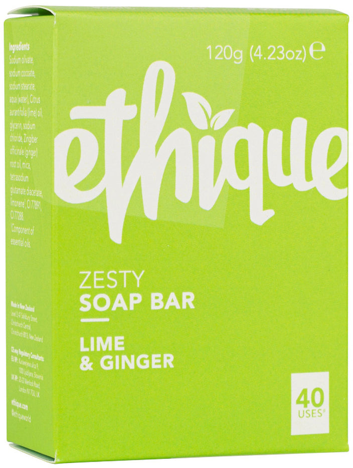 Ethique Bar Soap Zesty Lime & Ginger 120g – Health Co