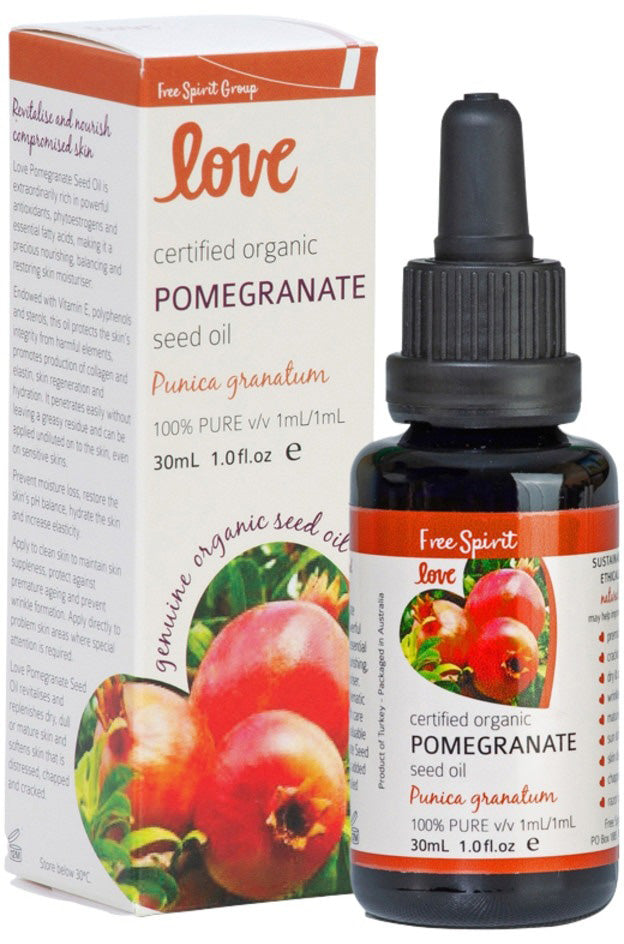 Byron Bay (Free Spirit) Love Oils Organic Pomegranate Seed Oil 30ml ...