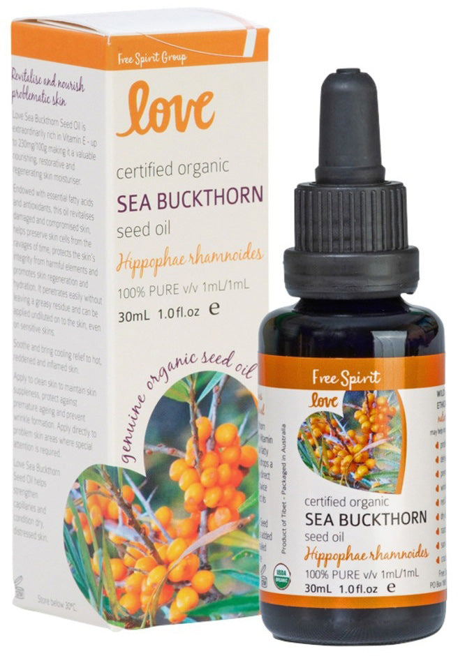 Byron Bay (Free Spirit) Love Oils Organic Sea Buckthorn Seed Oil 30ml ...
