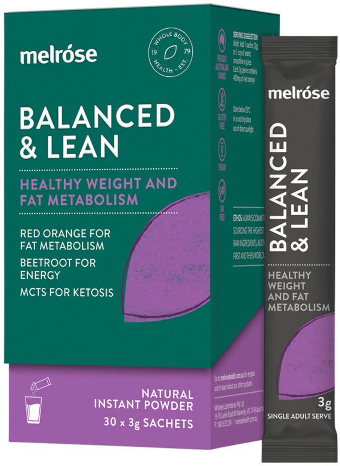 Melrose Balanced & Lean Sachet 3g X 30 Pack – Health Co