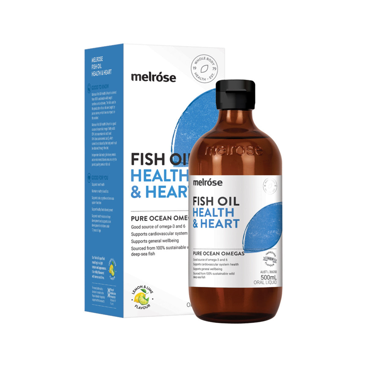 Melrose Fish Oil (Health & Heart) 500ml – Health Co