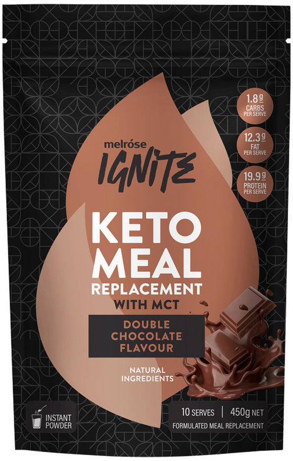Melrose Ignite Keto Meal Replacement Double Chocolate 450g – Health Co