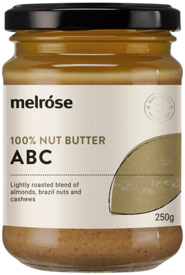 Melrose 100% Nut Butter ABC (Almond Brazils & Cashews) 250g – Health Co