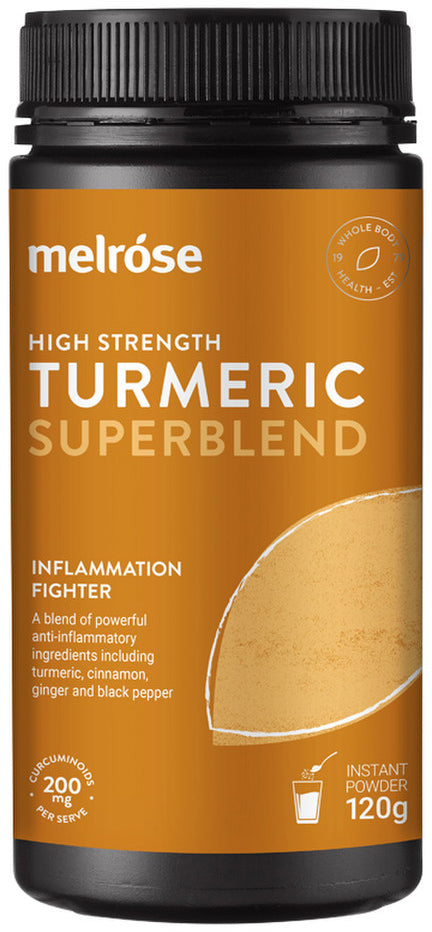 Melrose High Strength Turmeric Superblend Instant Powder 120g – Health Co