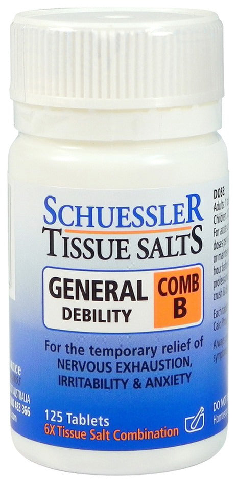 Martin & Pleasance Schuessler Tissue Salts Comb B (General Debility) 1 ...