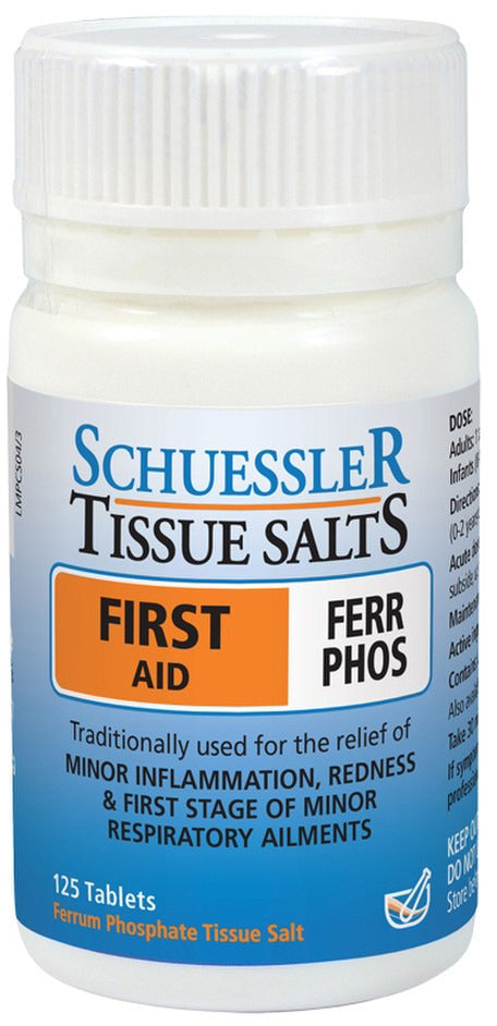 Martin & Pleasance Schuessler Tissue Salts Ferr Phos (First Aid) 125 T ...