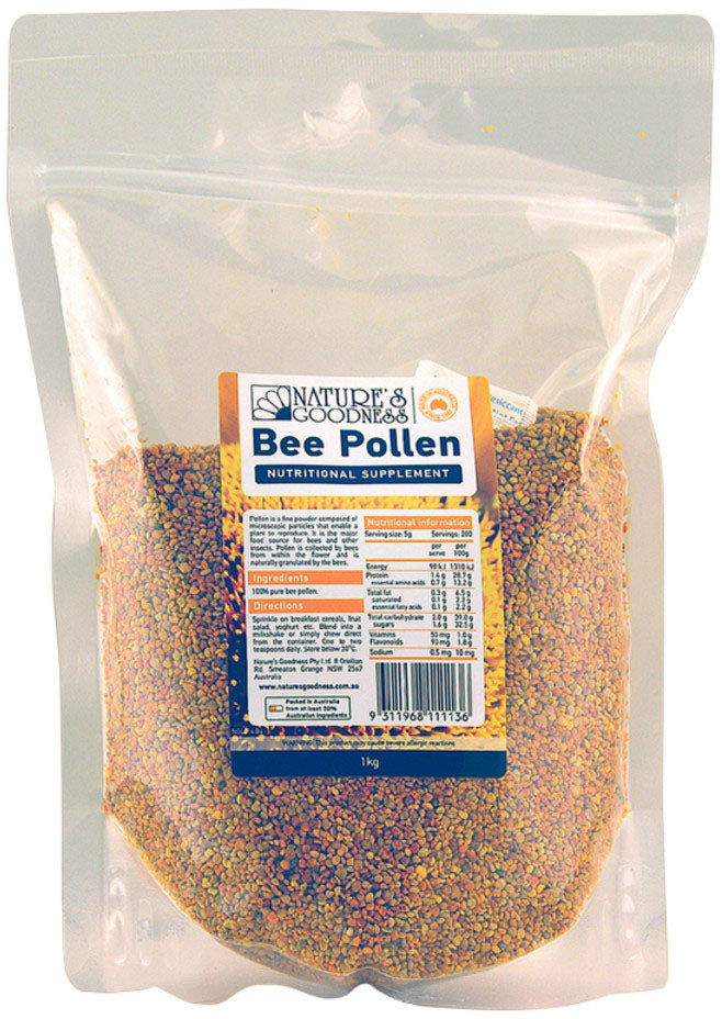 Nature's Goodness Bee Pollen 1kg – Health Co