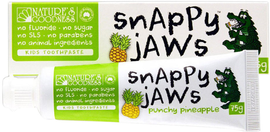 Nature's Goodness Snappy Jaws Toothpaste Punchy Pineapple 75g – Health Co