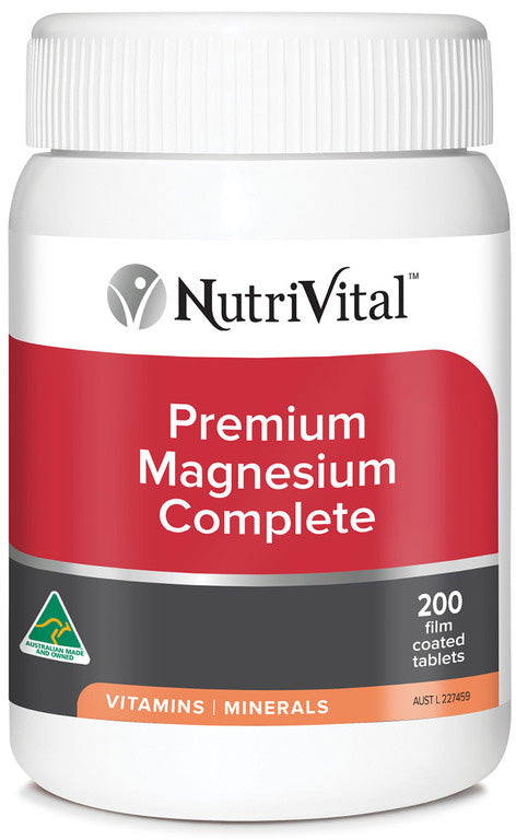 NutriVital Premium Magnesium Complete 200 Tablets – Health Co