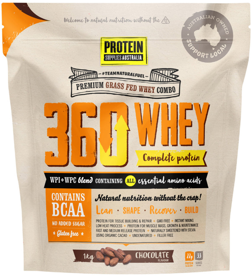 Protein Supplies Australia Protein 360 Whey (Complete Protein with BCA ...