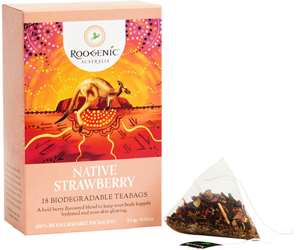 Roogenic Native Strawberry x 18 Tea Bags – Health Co