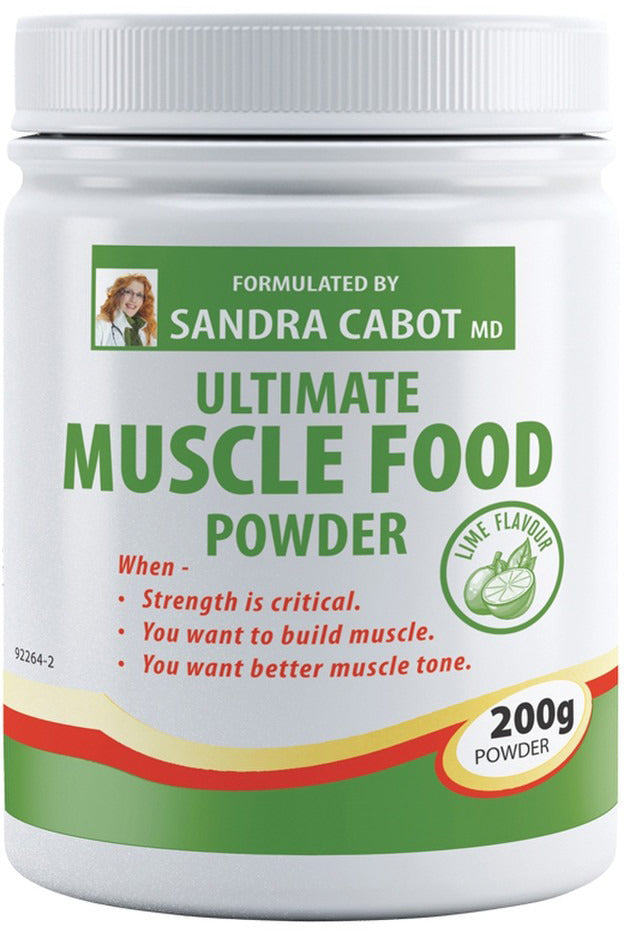 Cabot Health Ultimate Muscle Food Powder Lime 200g – Health Co