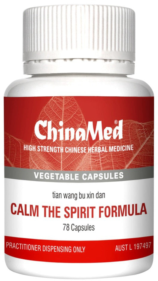 ChinaMed Calm The Spirit Formula 78 Capsules – Health Co