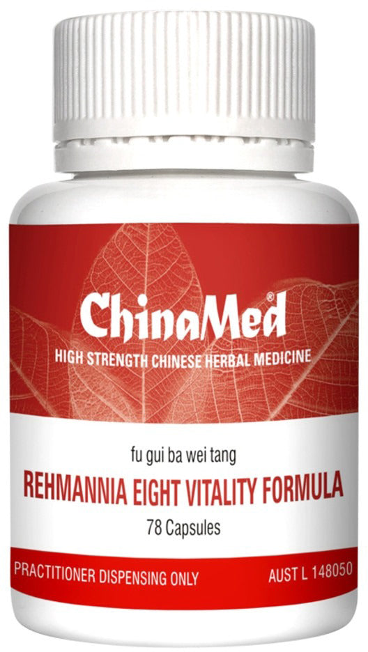ChinaMed Rehmannia Eight Vitality Formula 78 Capsules – Health Co