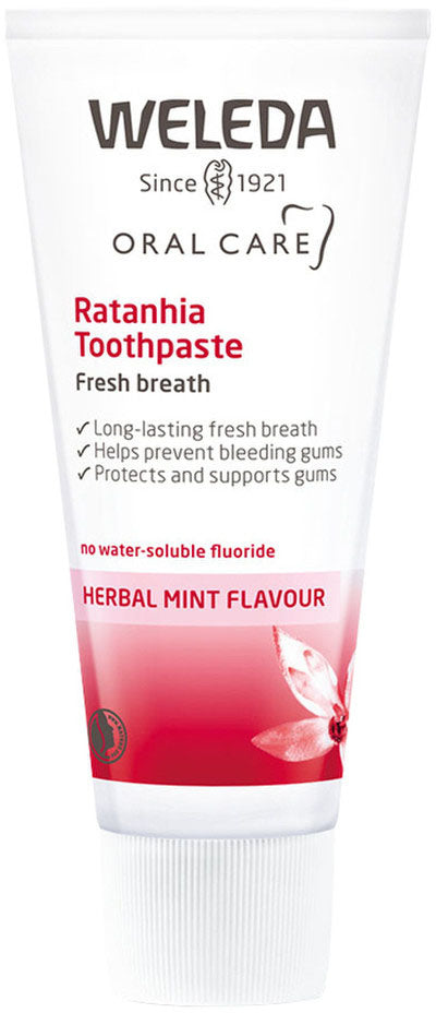 Weleda Oral Care Toothpaste Ratanhia (Herbal Mint Flavour) 75ml – Health Co