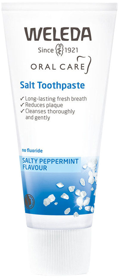 Weleda Oral Care Toothpaste Salt (Salty Peppermint Flavour) 75ml ...