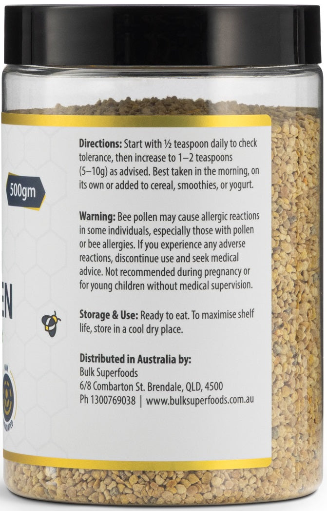 Australian Bee Pollen 500g (100% Raw & Pure) – Health Co