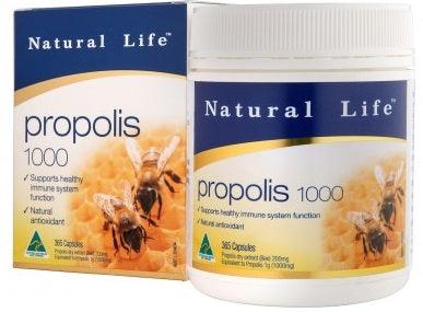 Natural Life Propolis 1000mg 365 caps – Health Co