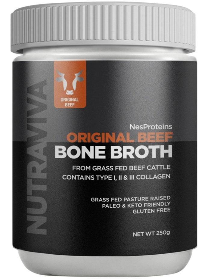 NutraViva Bone Broth Original Beef 250g – Health Co