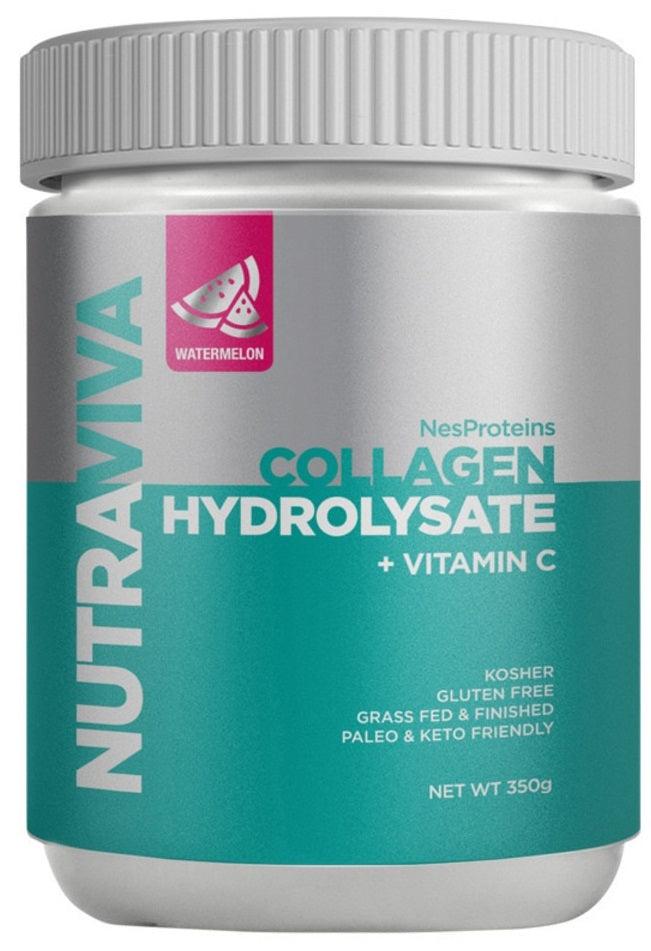 NutraViva Collagen Hydrolysate + Vitamin C Watermelon 350g – Health Co